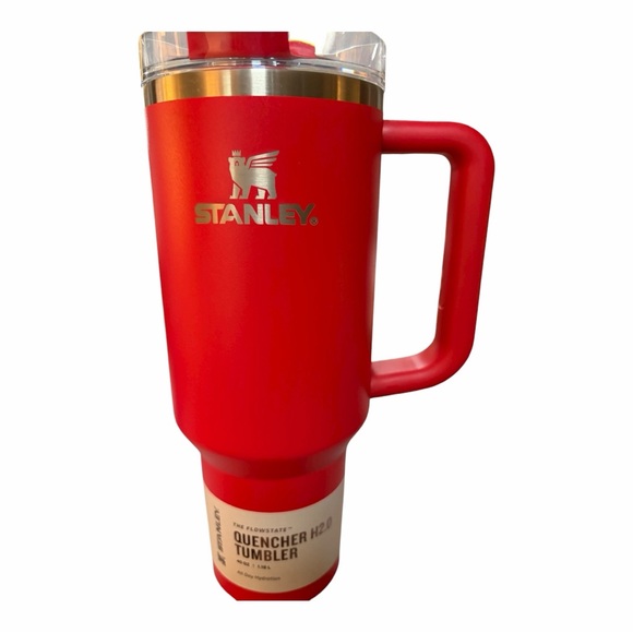 Stanley | Dining | Stanley Bold Red Tumbler With Handle | Poshmark